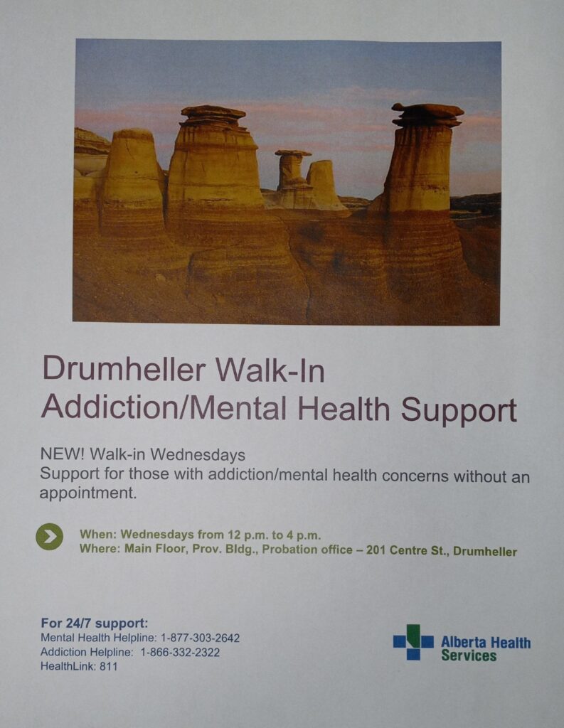 Mental Health Walk-In Wednesdays – Drumheller Associated Physicians